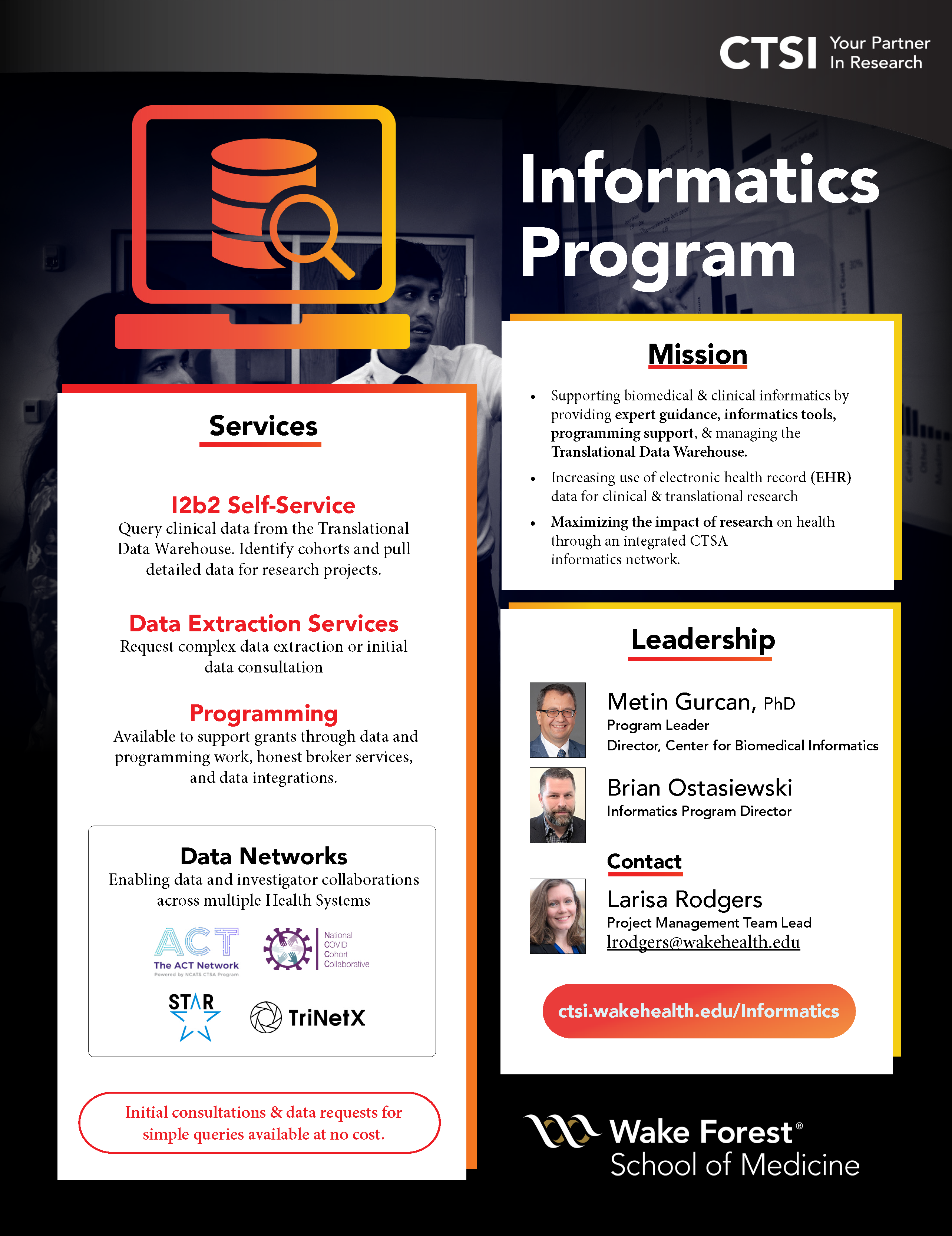 Extracting Data with the Informatics Program | CTSI