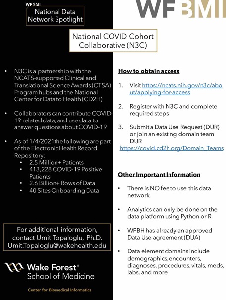 National COVID Cohort Collaborative (N3C) | Research Administration / CTSI